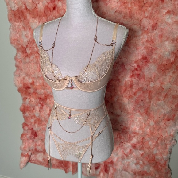 Honey Birdette | Intimates & Sleepwear | Honey Birdette Blush Rose Gold ...